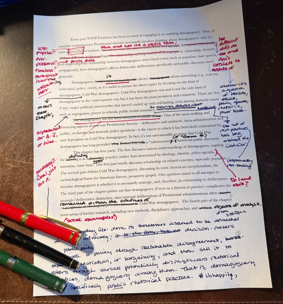 Writing is hard: this week's work - Patricia Roberts-Miller